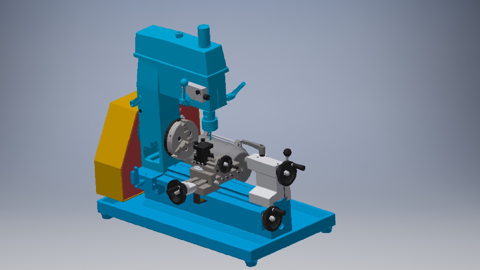 Lathe Machine Assembly 3d Model 3D - TurboSquid 2088198