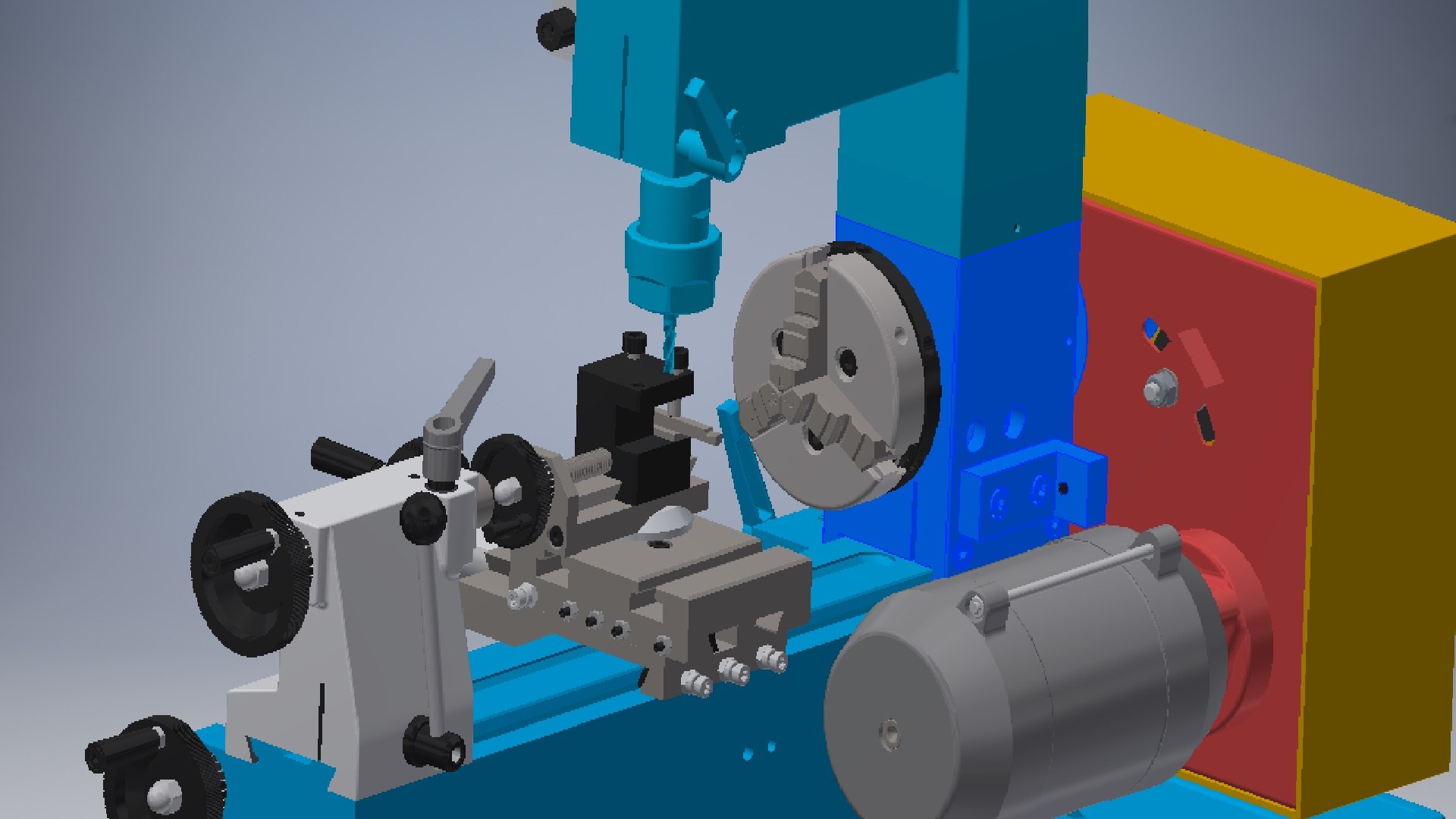 Lathe Machine Assembly 3d Model 3D - TurboSquid 2088198