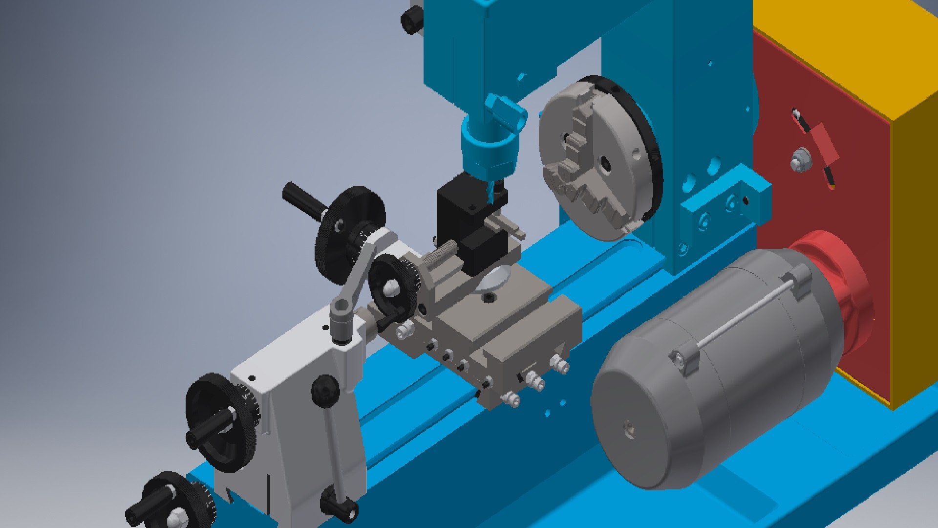 Lathe Machine Assembly 3d Model 3D - TurboSquid 2088198