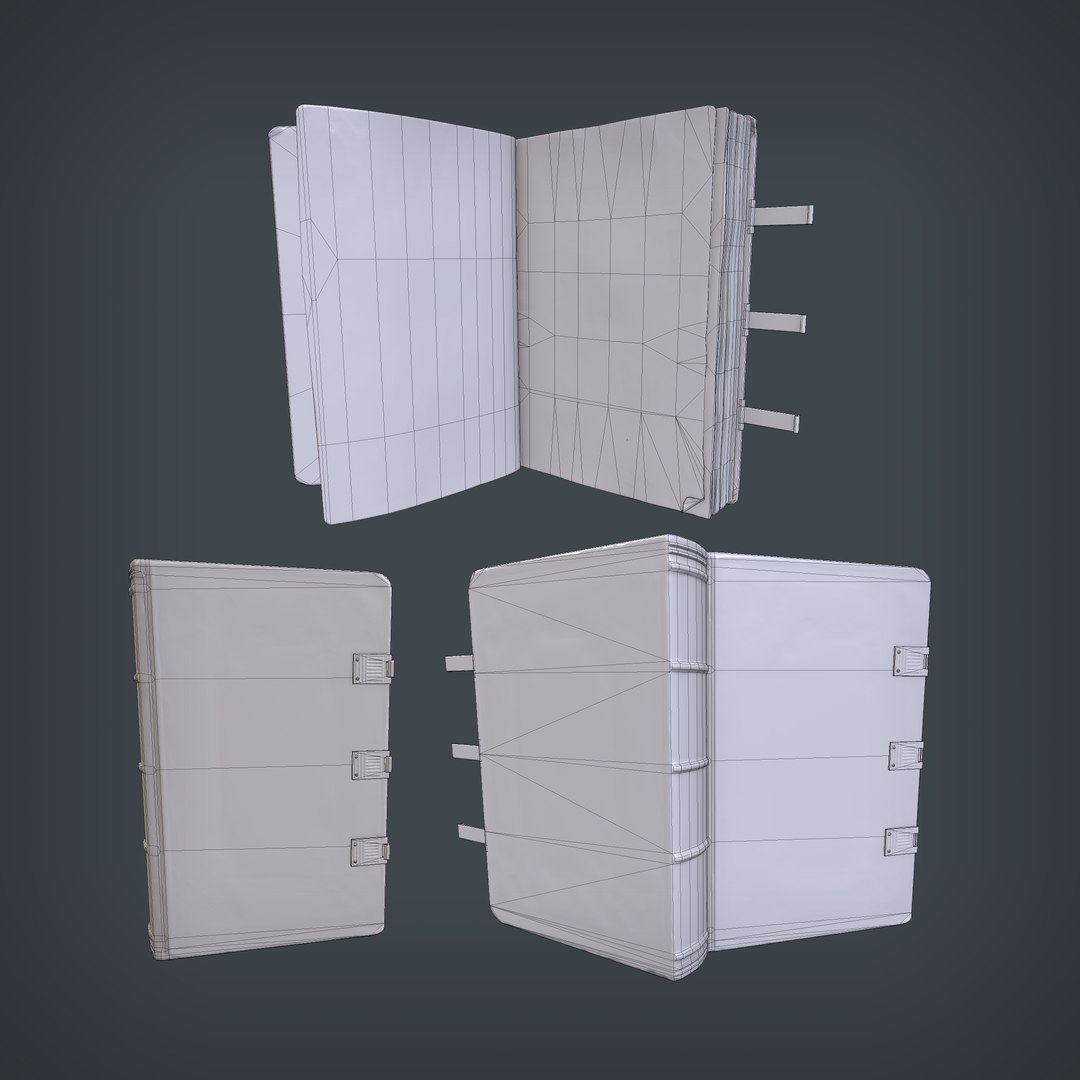 Medieval Book Model - TurboSquid 1646077