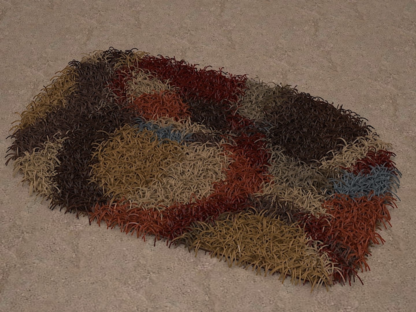 Contemporary rug 3D model - TurboSquid 1335343