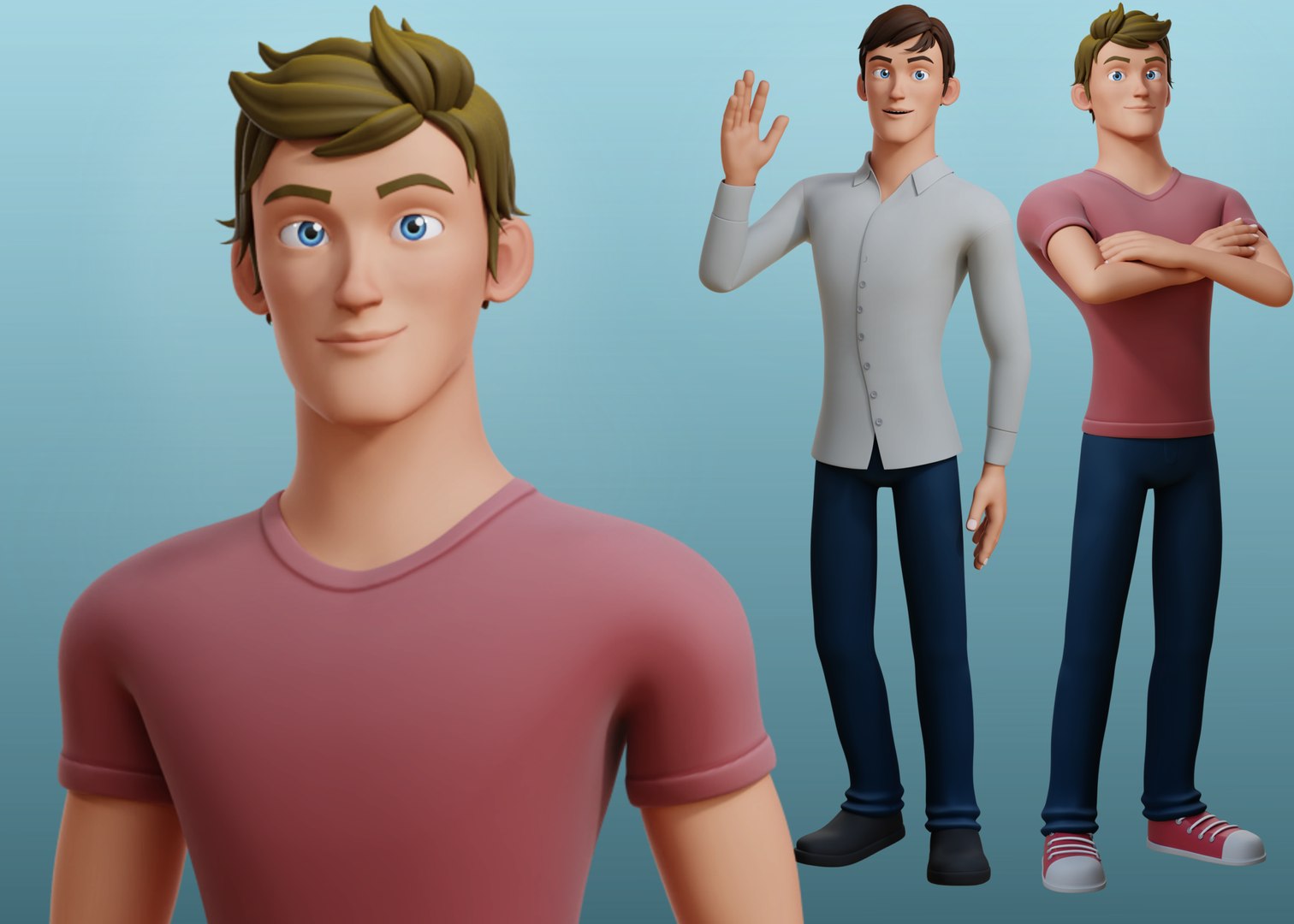 Alex Blender Rig Model - TurboSquid 1407092