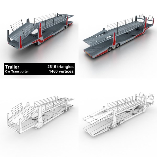 car transporter 3d model