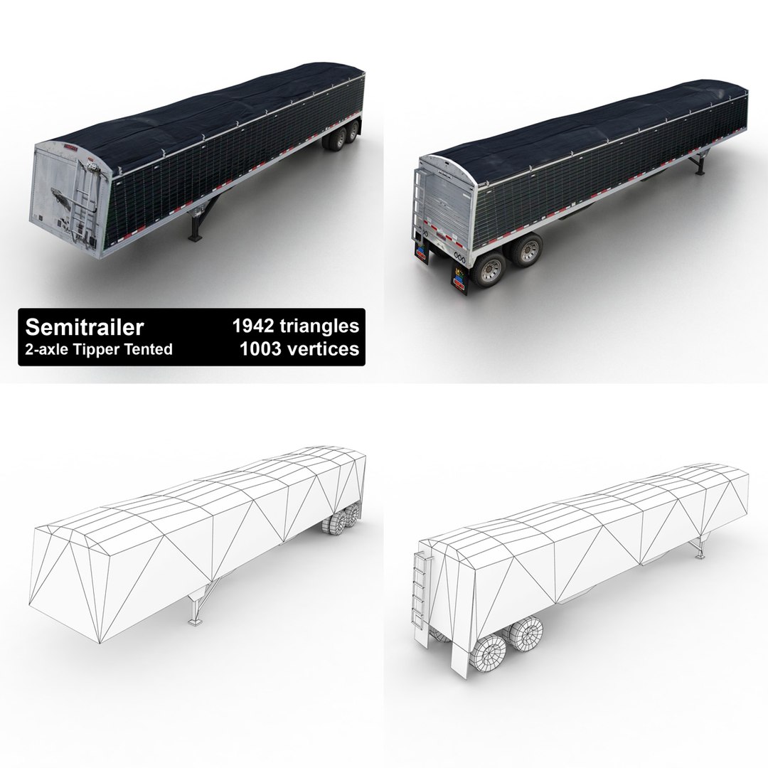 car transporter 3d model
