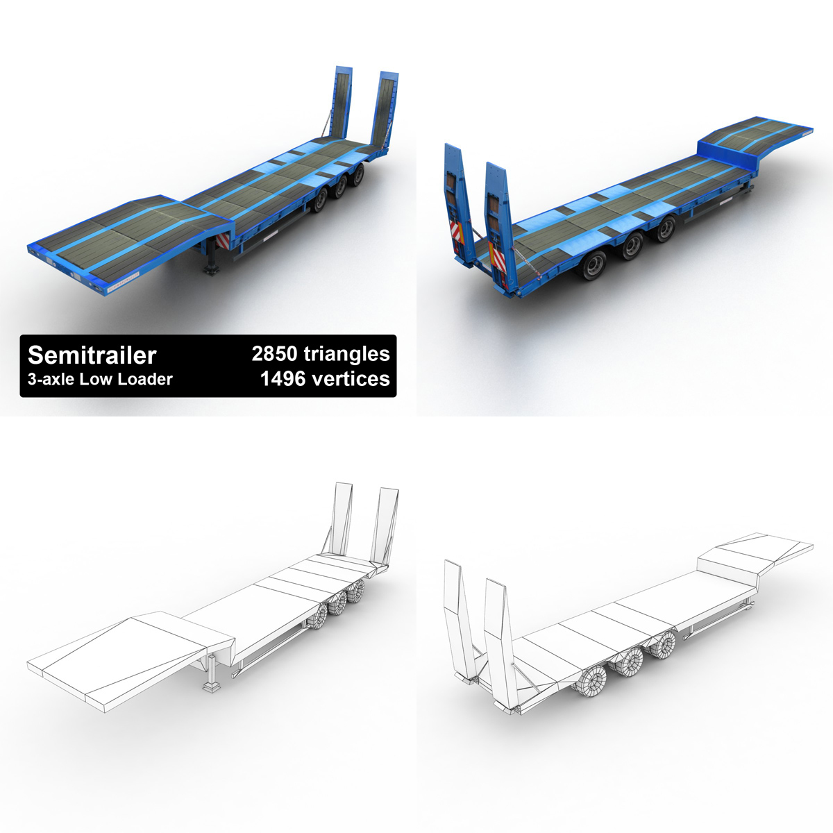 car transporter 3d model