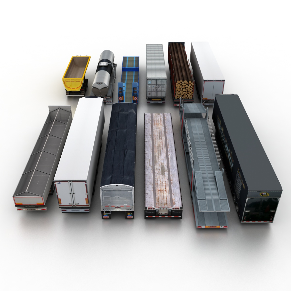 car transporter 3d model