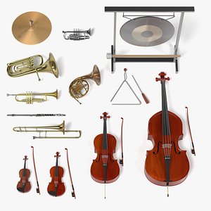 Wind instruments 2 3D model - TurboSquid 1231759