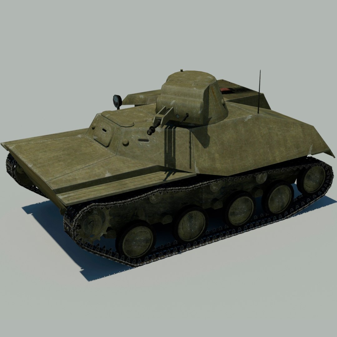 3D model light tank t-40s - TurboSquid 1496783