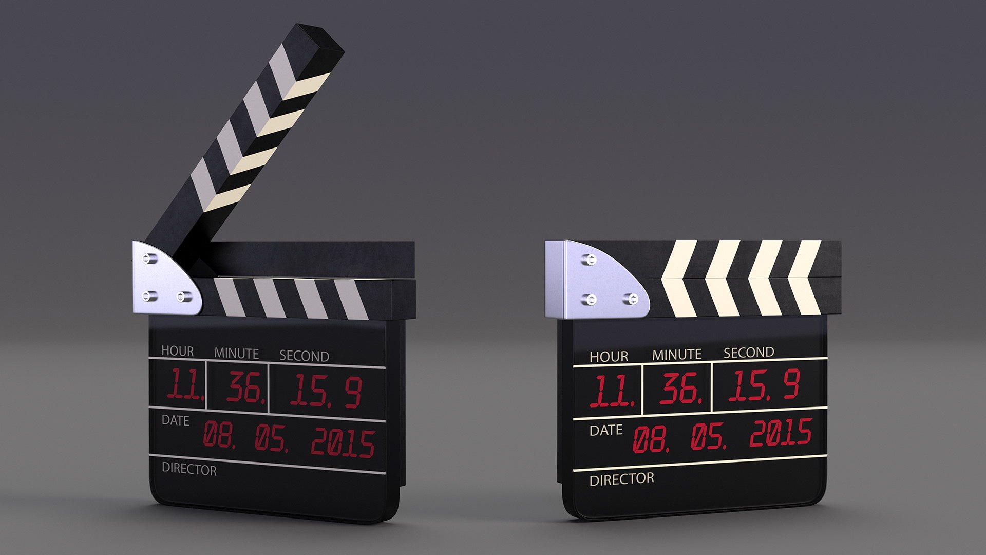 3D Open Digital Movie Clapboard - TurboSquid 2117703