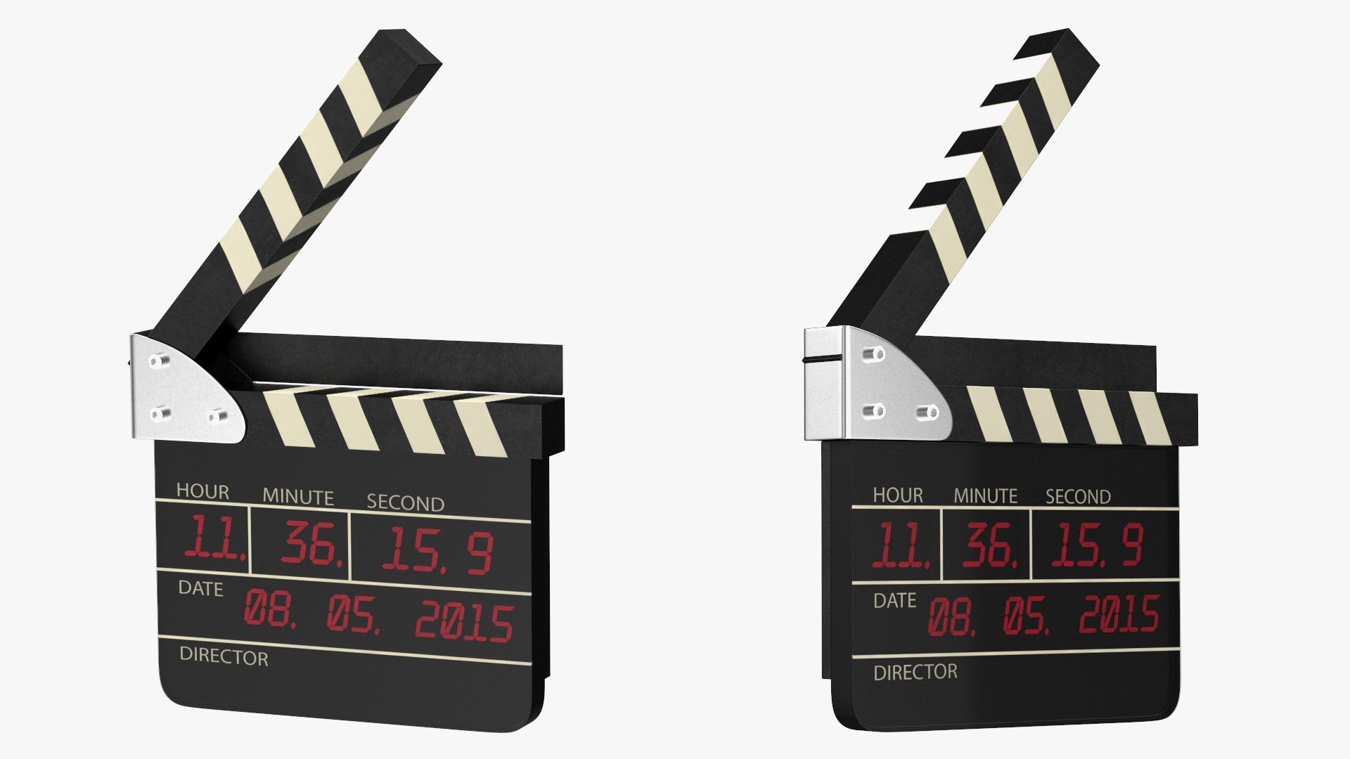 3D Open Digital Movie Clapboard - TurboSquid 2117703