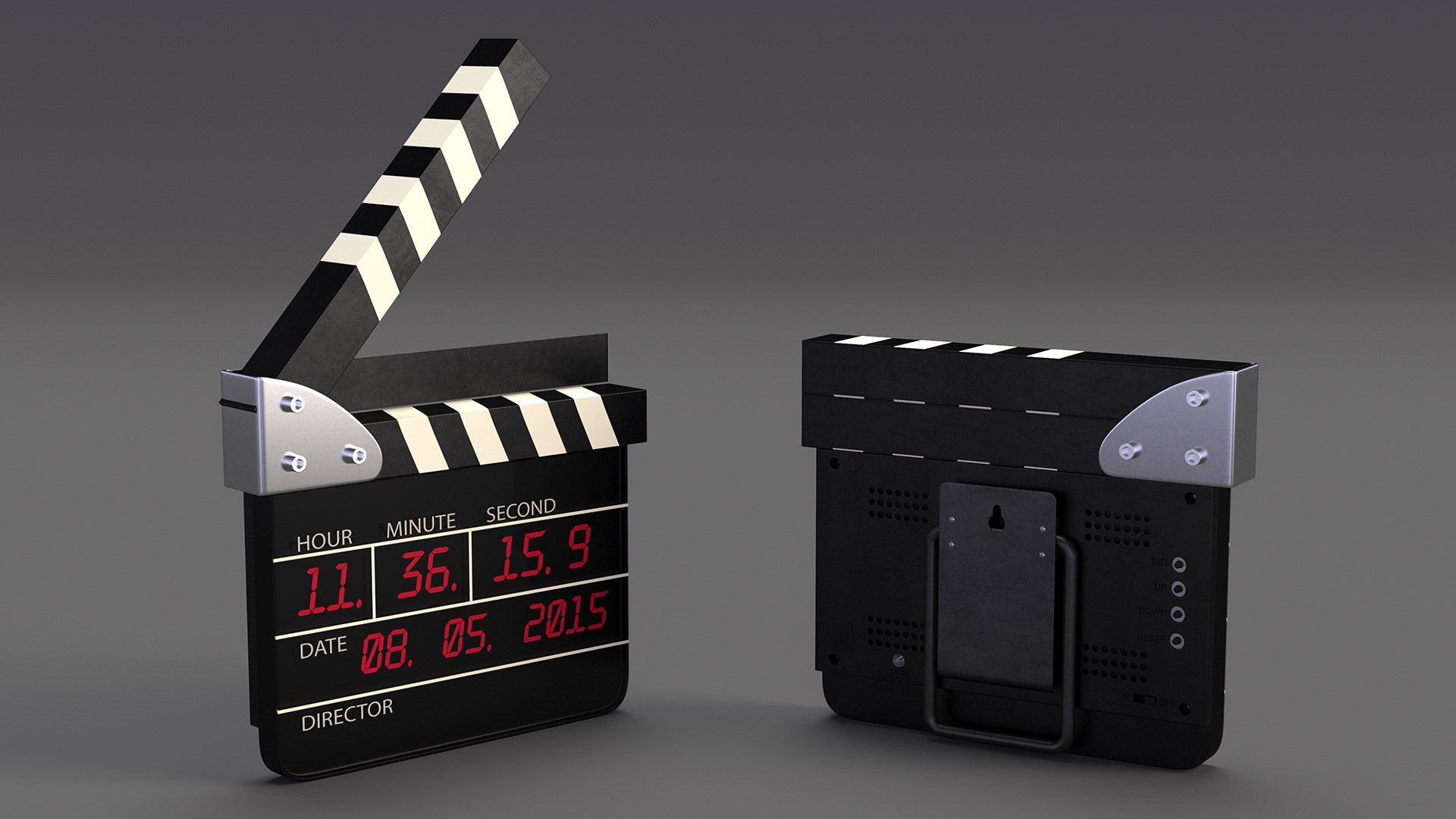 3D Open Digital Movie Clapboard - TurboSquid 2117703