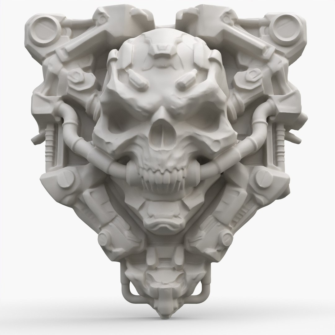 3D Heavy Robotic Skull 11 - TurboSquid 2212156