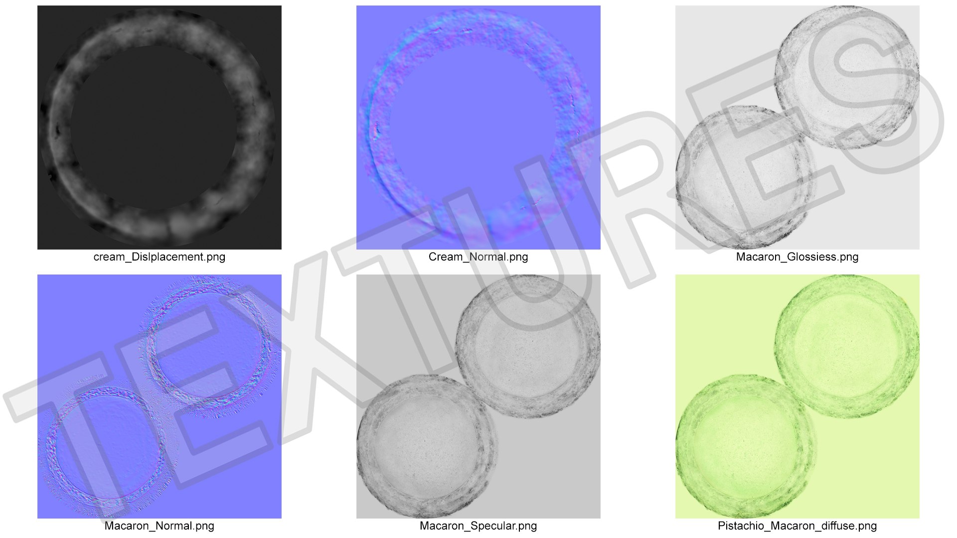 Pistachio Macaron 3D - TurboSquid 2040997