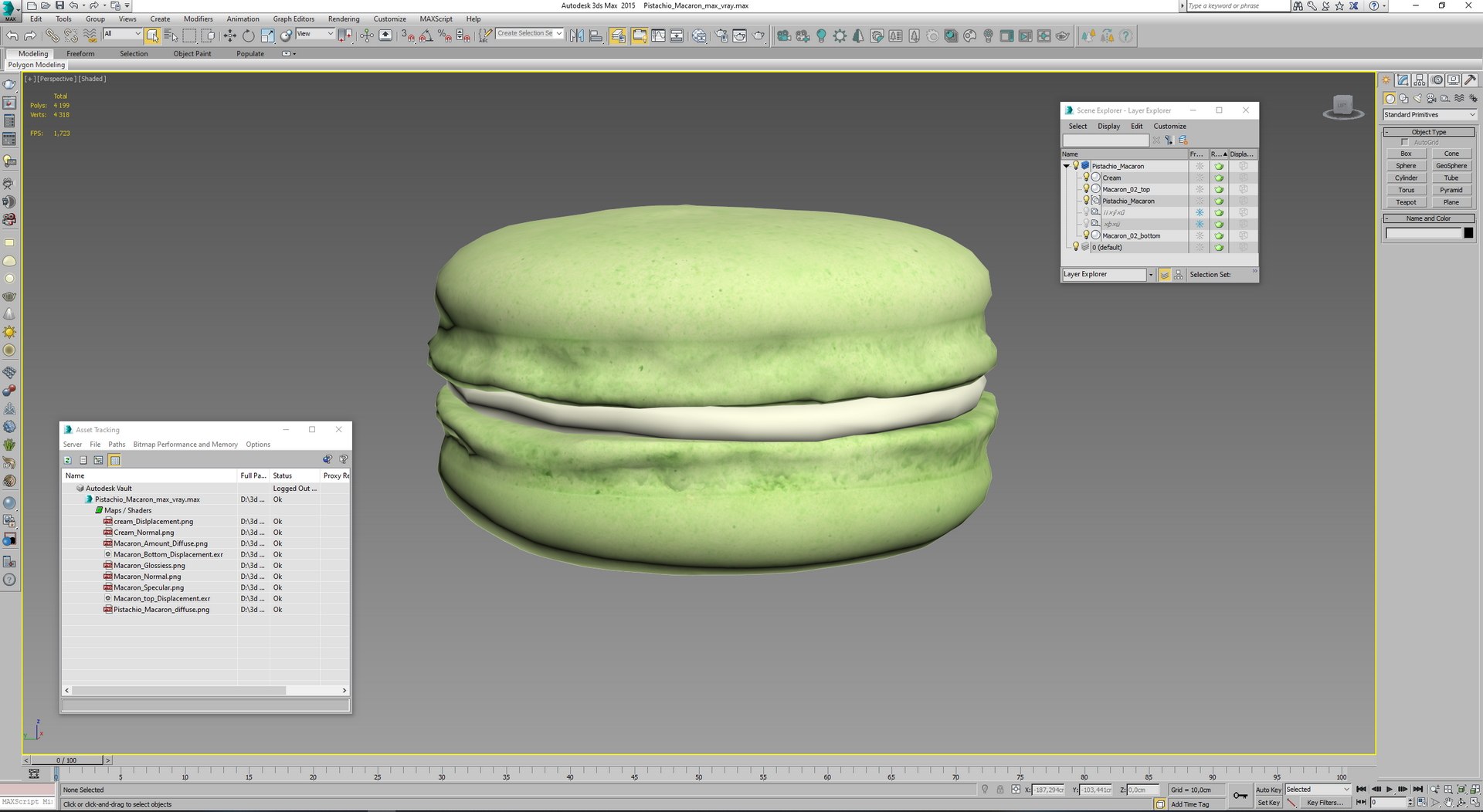 Pistachio Macaron 3D - TurboSquid 2040997