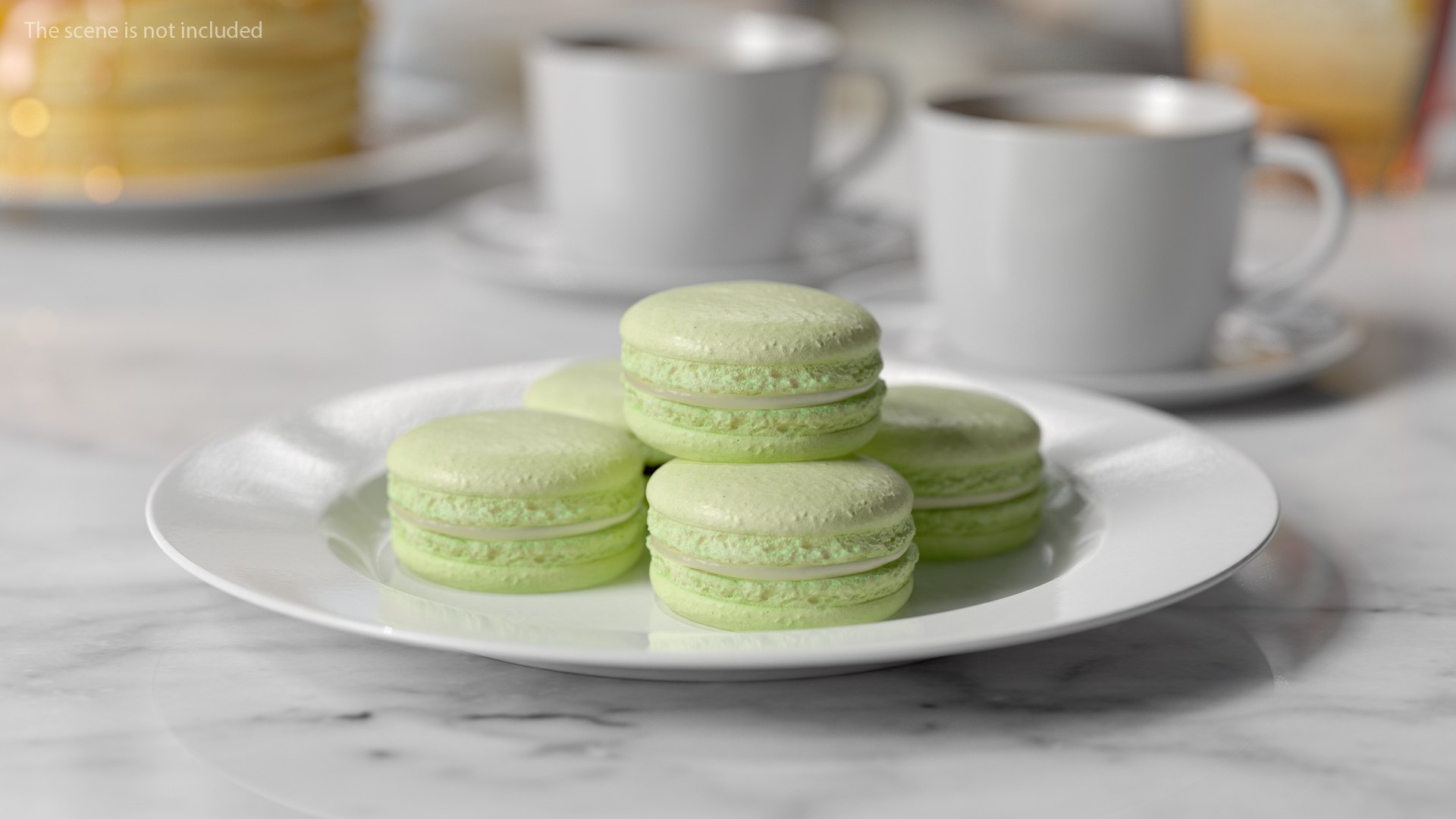 Pistachio Macaron 3D - TurboSquid 2040997
