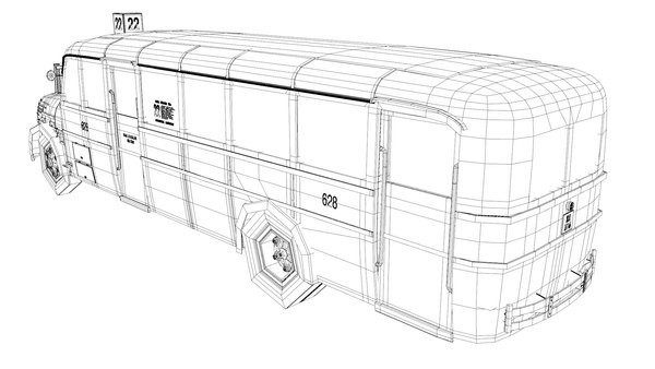 modèle 3D de MAVAG N26 Bus urbain hongrois 1938 - TurboSquid 1907309