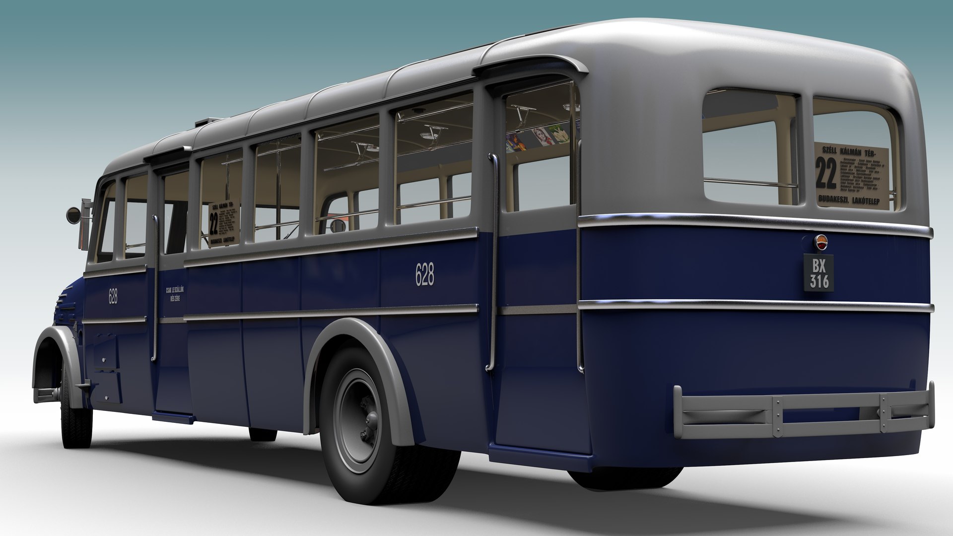 3D MAVAG N26 Hungarian City Bus 1938 Model - TurboSquid 1907309