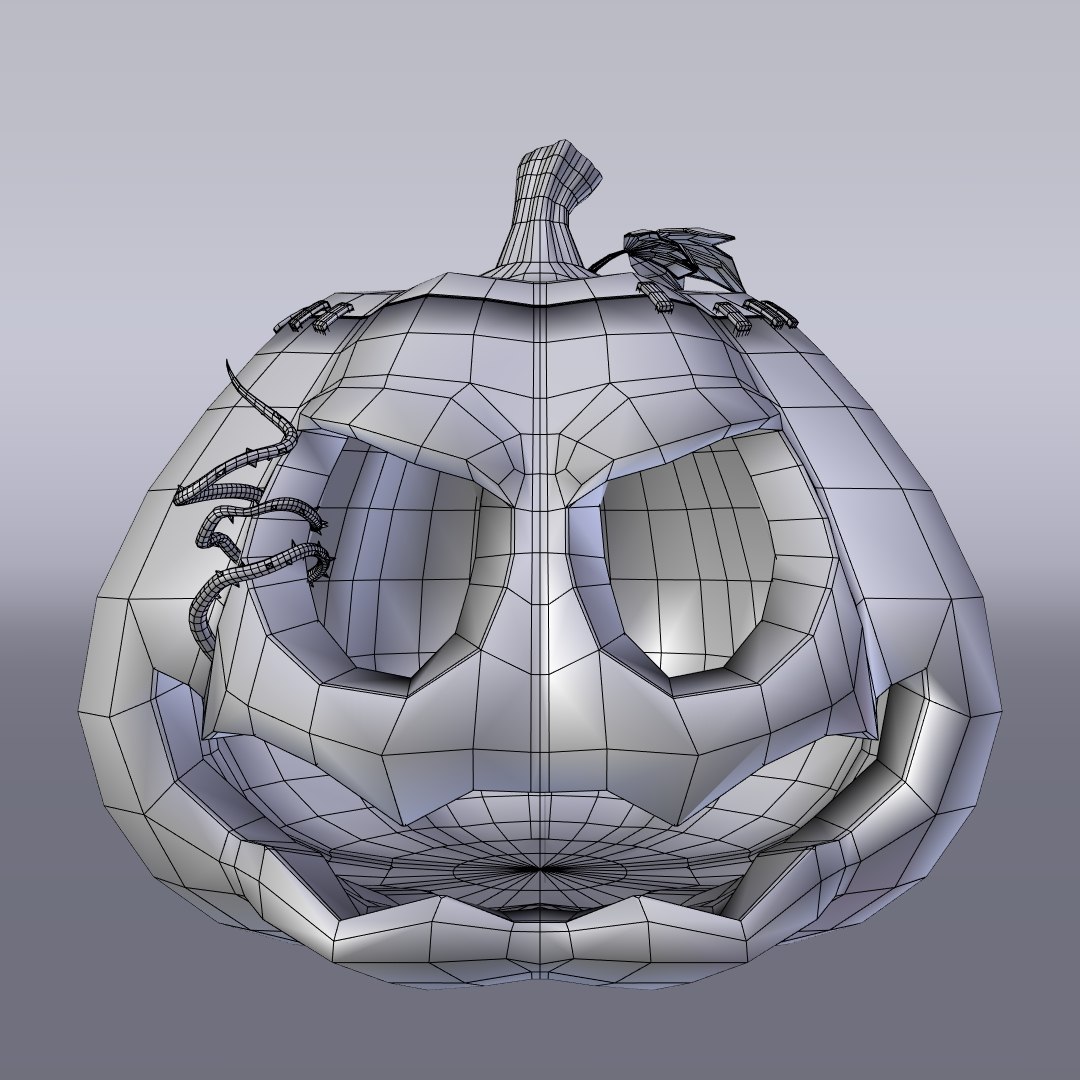 Halloween Pumpkin Model - TurboSquid 1643130