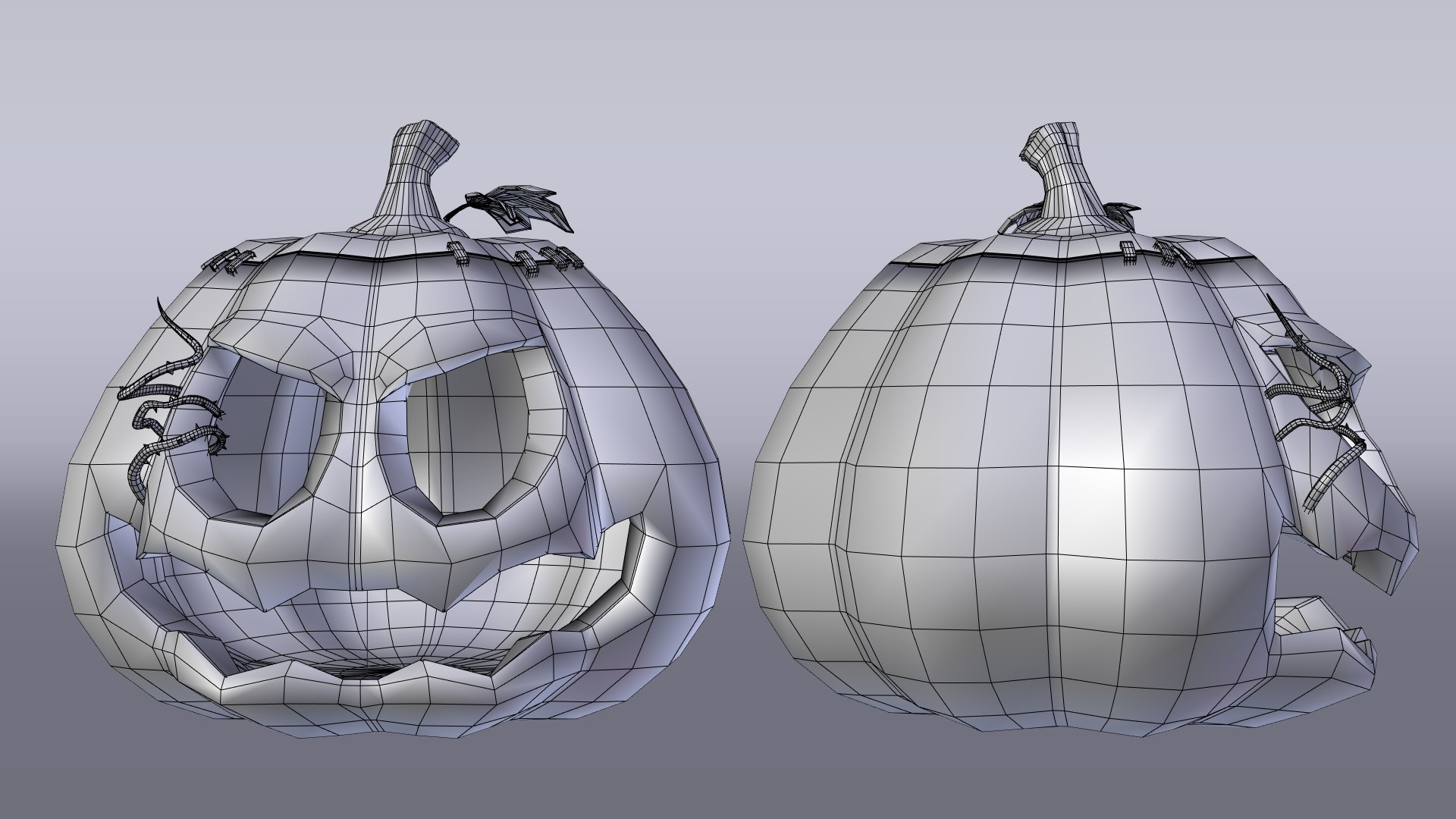 Halloween Pumpkin Model - TurboSquid 1643130