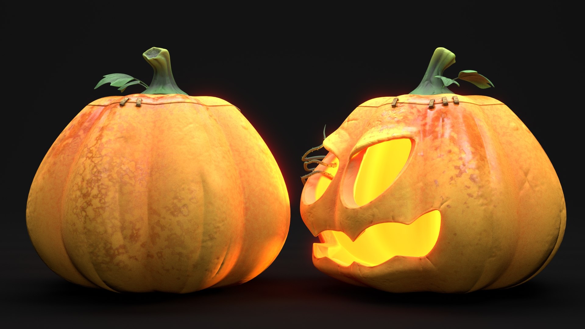Halloween Pumpkin Model - TurboSquid 1643130