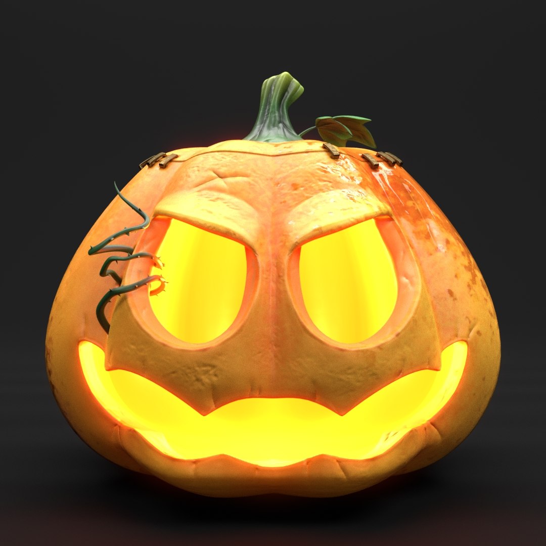 Halloween Pumpkin Model - TurboSquid 1643130