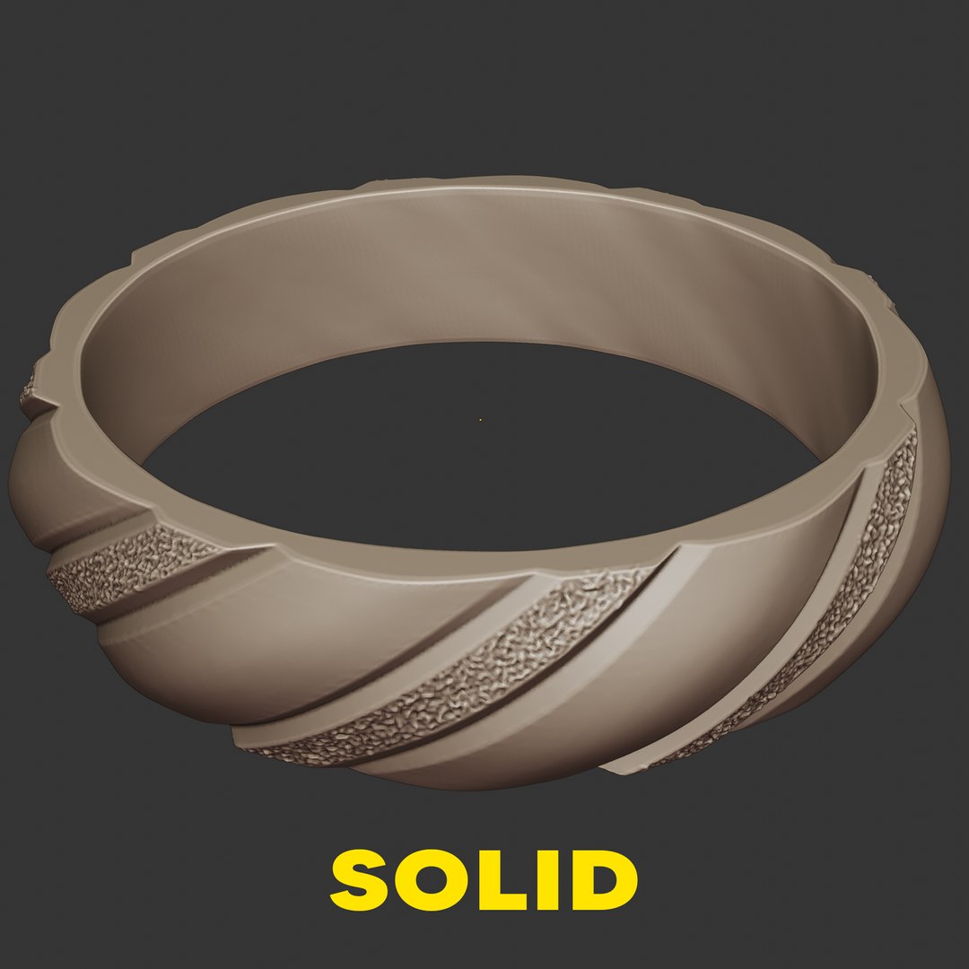 3D Model Unique Design 3D Print Ring 01 - TurboSquid 2348689