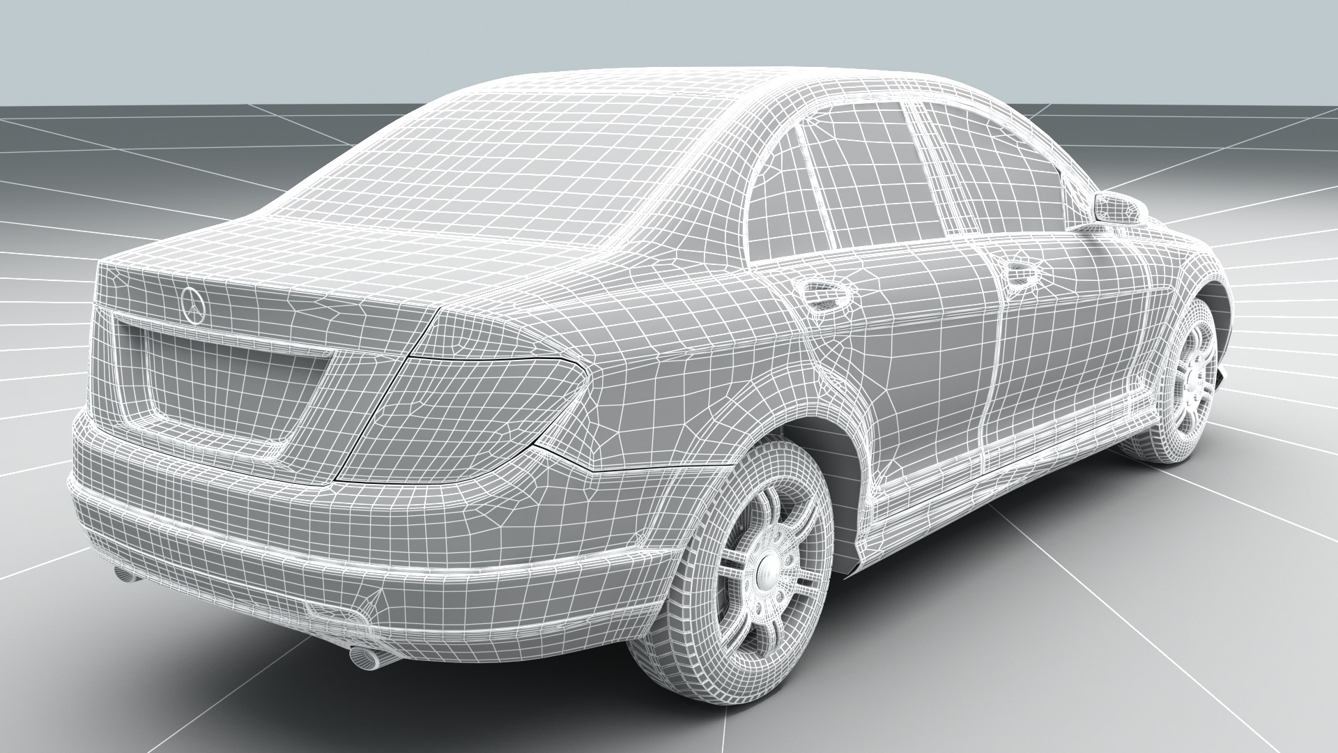 Mercedes C-class 3d Model