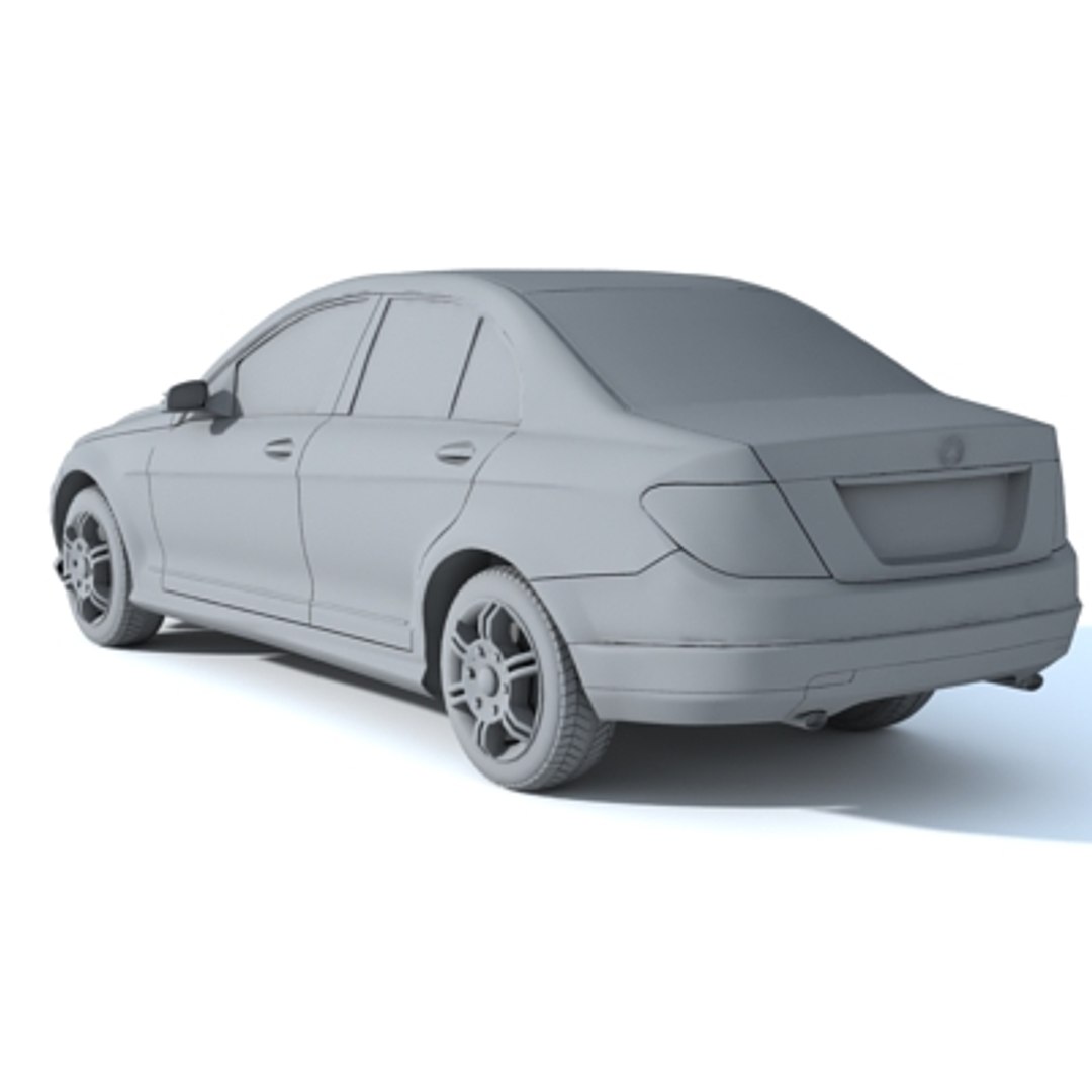 Mercedes C-class 3d Model