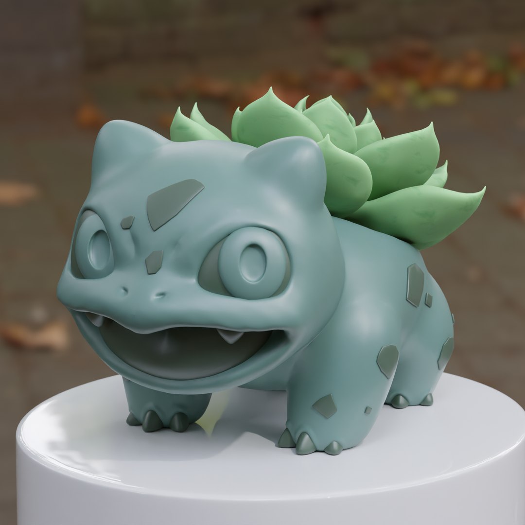 Bulbasaur Pot 3D Model - TurboSquid 2281338