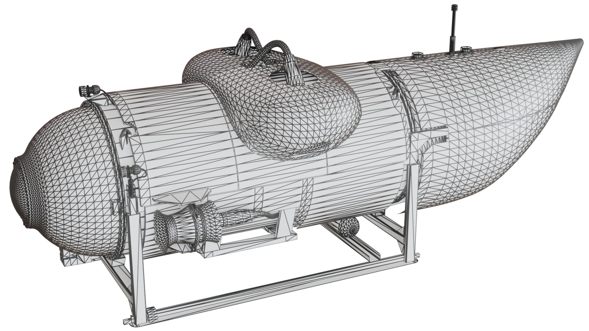 OceanGate Titan Submersible - Submarine 3D Model - TurboSquid 2124599