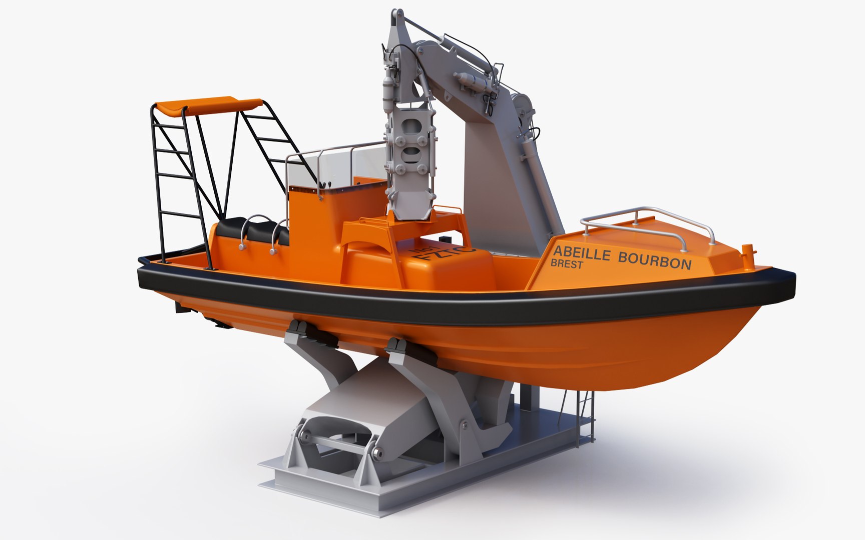 Lifeboat Rescue V12 Motorboat 3D Model - TurboSquid 2221108