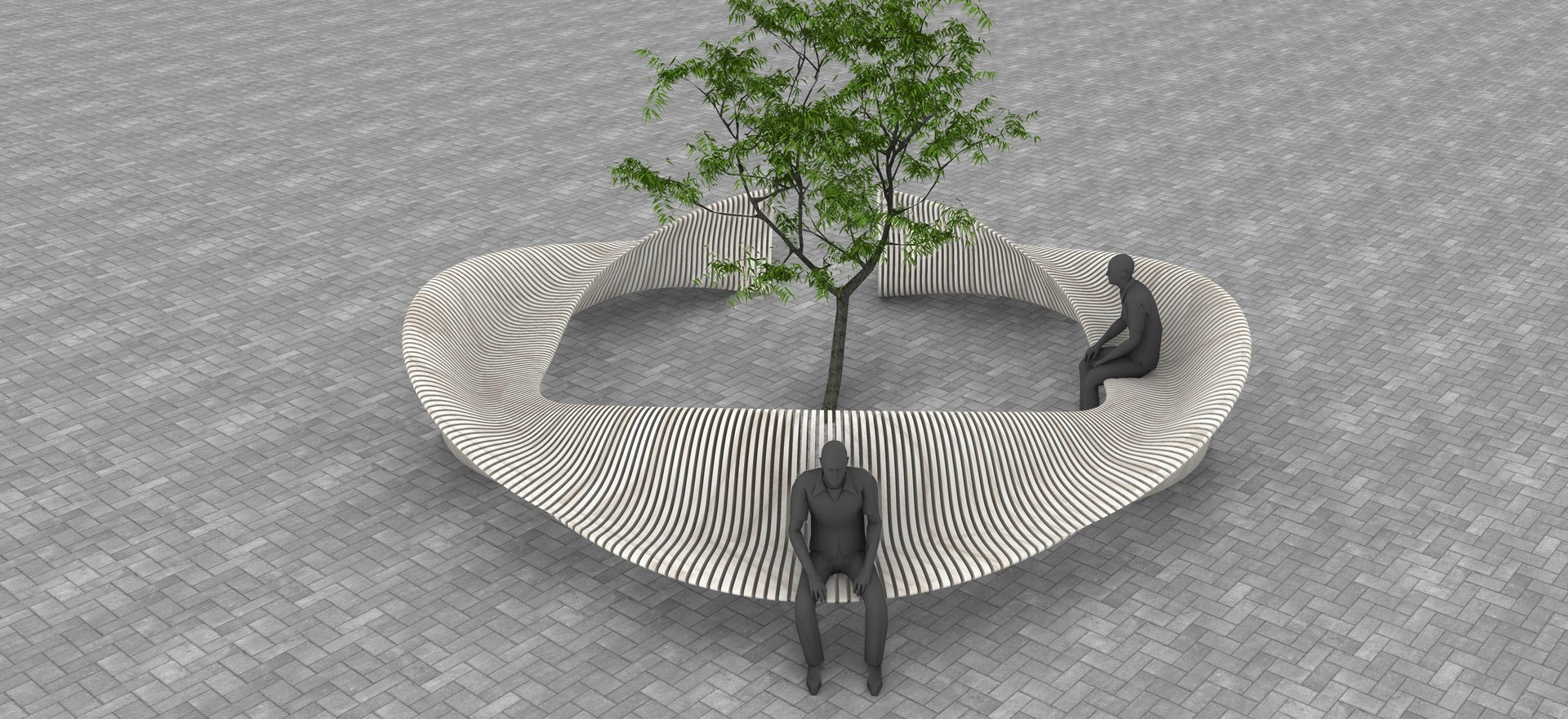 Parametric Tree Bench Seat 3D Model - TurboSquid 1817013