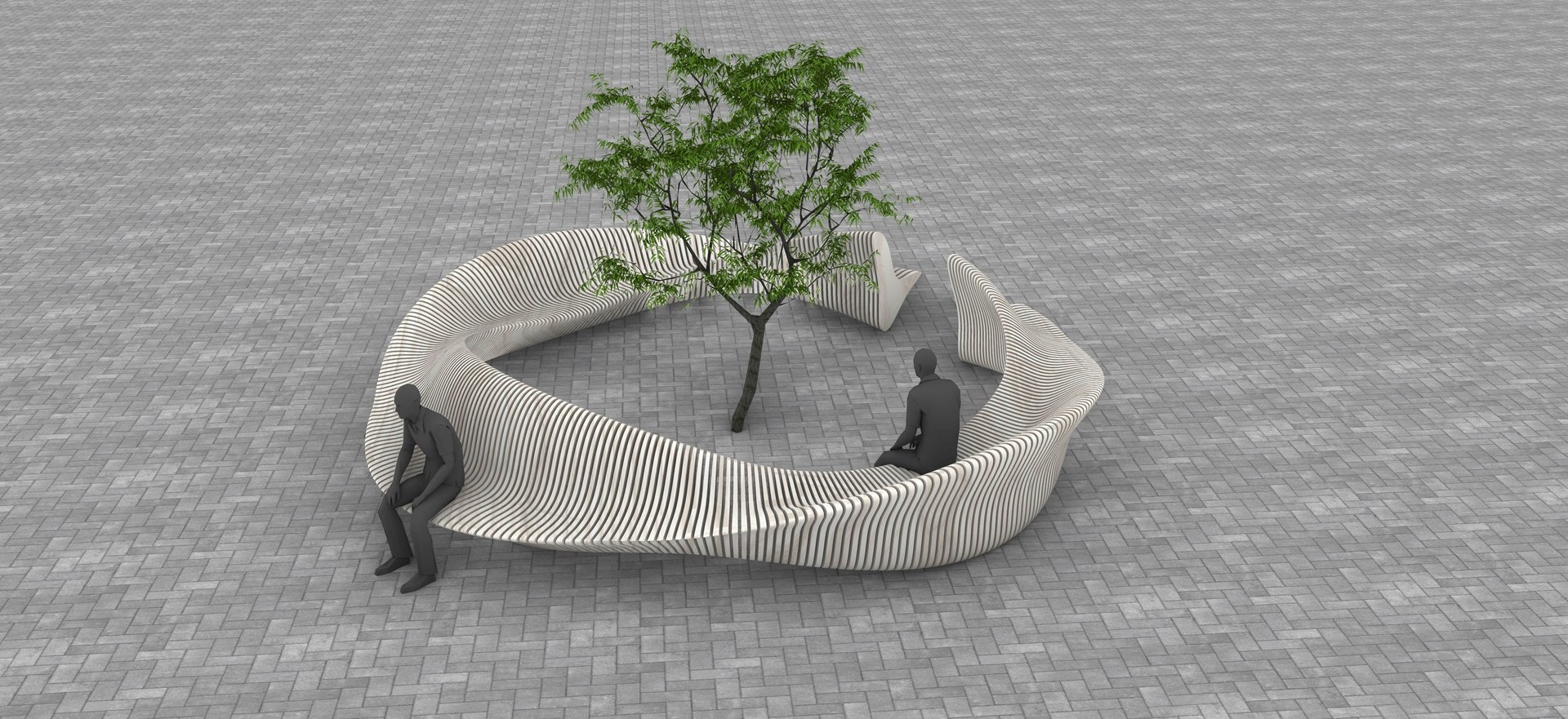 Parametric Tree Bench Seat 3D Model - TurboSquid 1817013