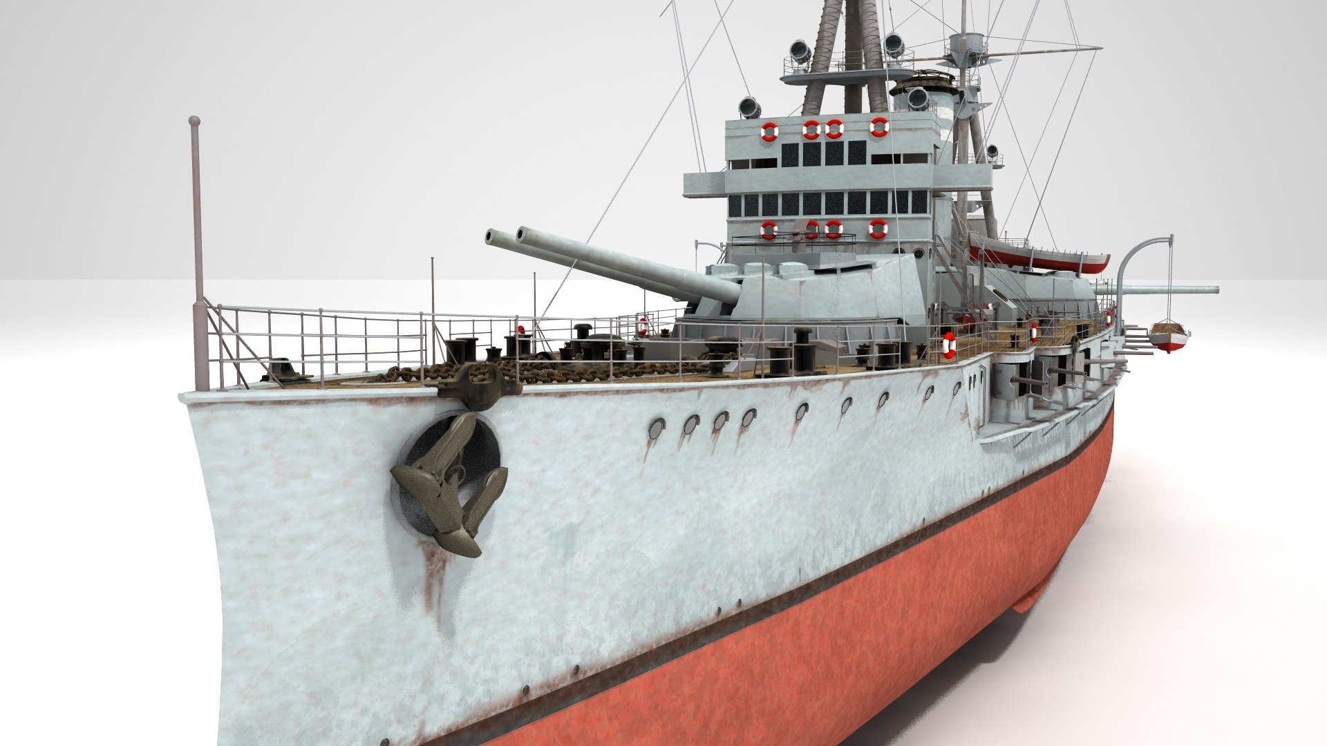 3D Model Dreadnought Battleship Class - TurboSquid 1711587