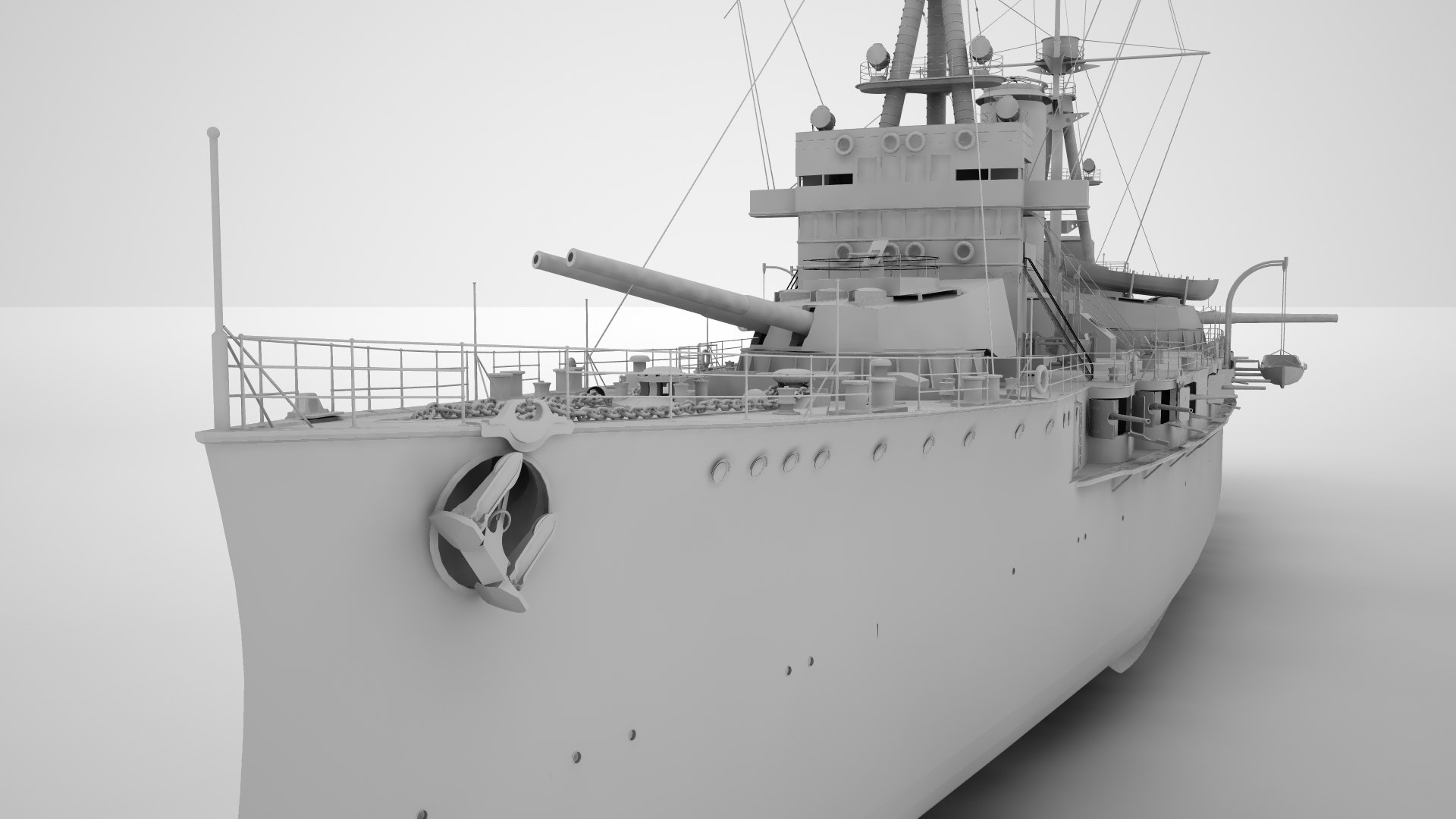 3D Model Dreadnought Battleship Class - TurboSquid 1711587