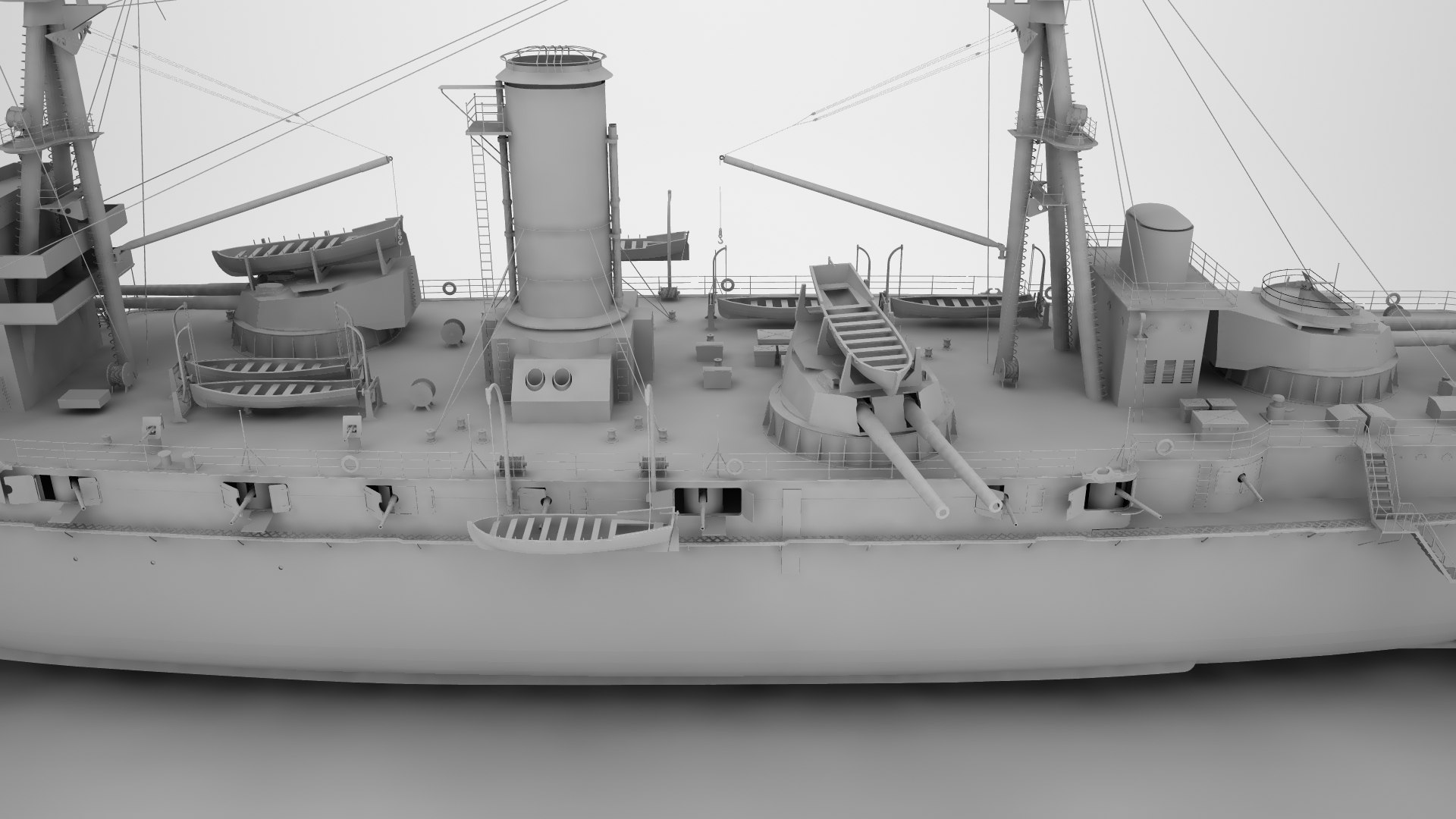 3D Model Dreadnought Battleship Class - TurboSquid 1711587