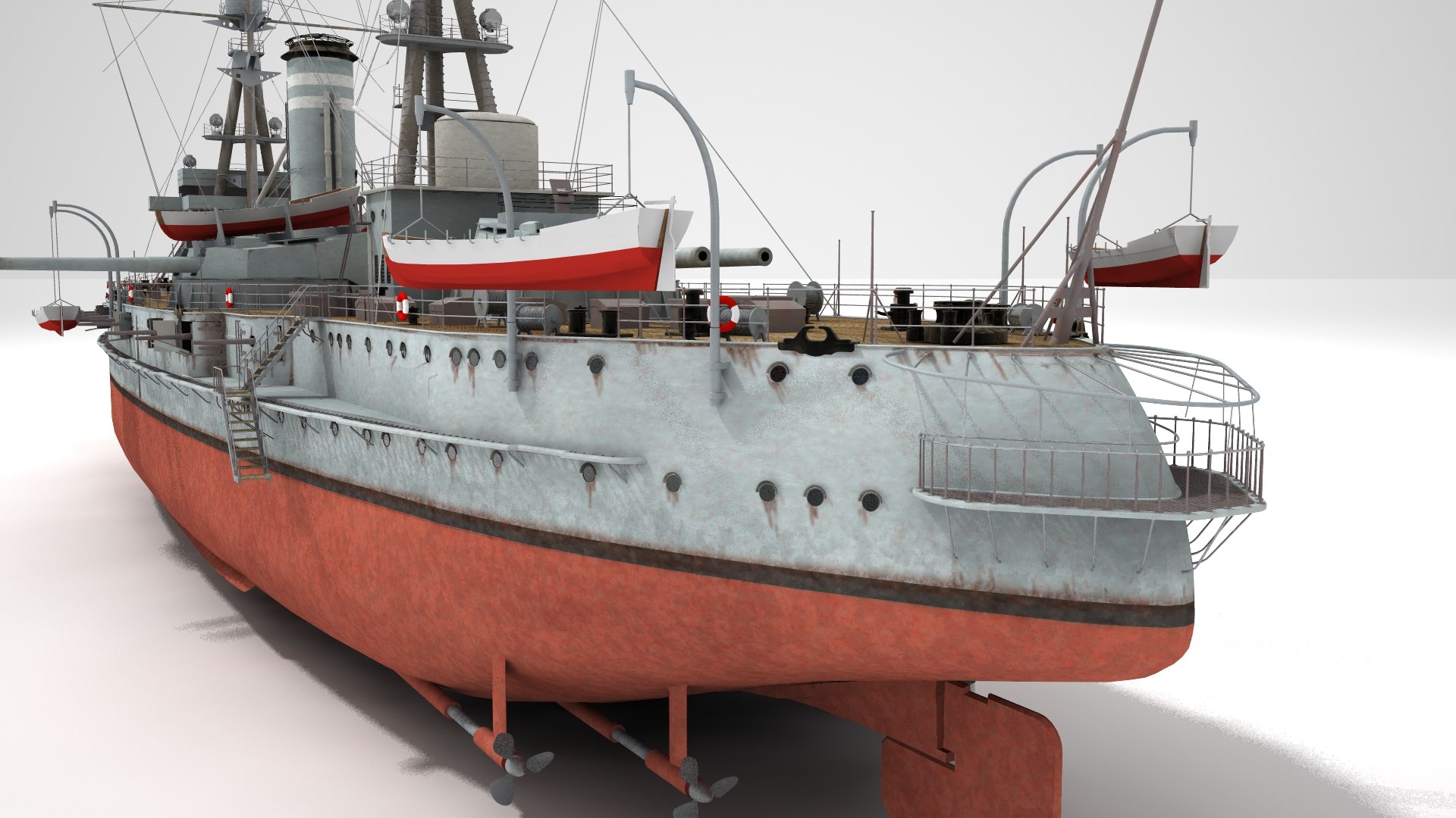 3D Model Dreadnought Battleship Class - TurboSquid 1711587