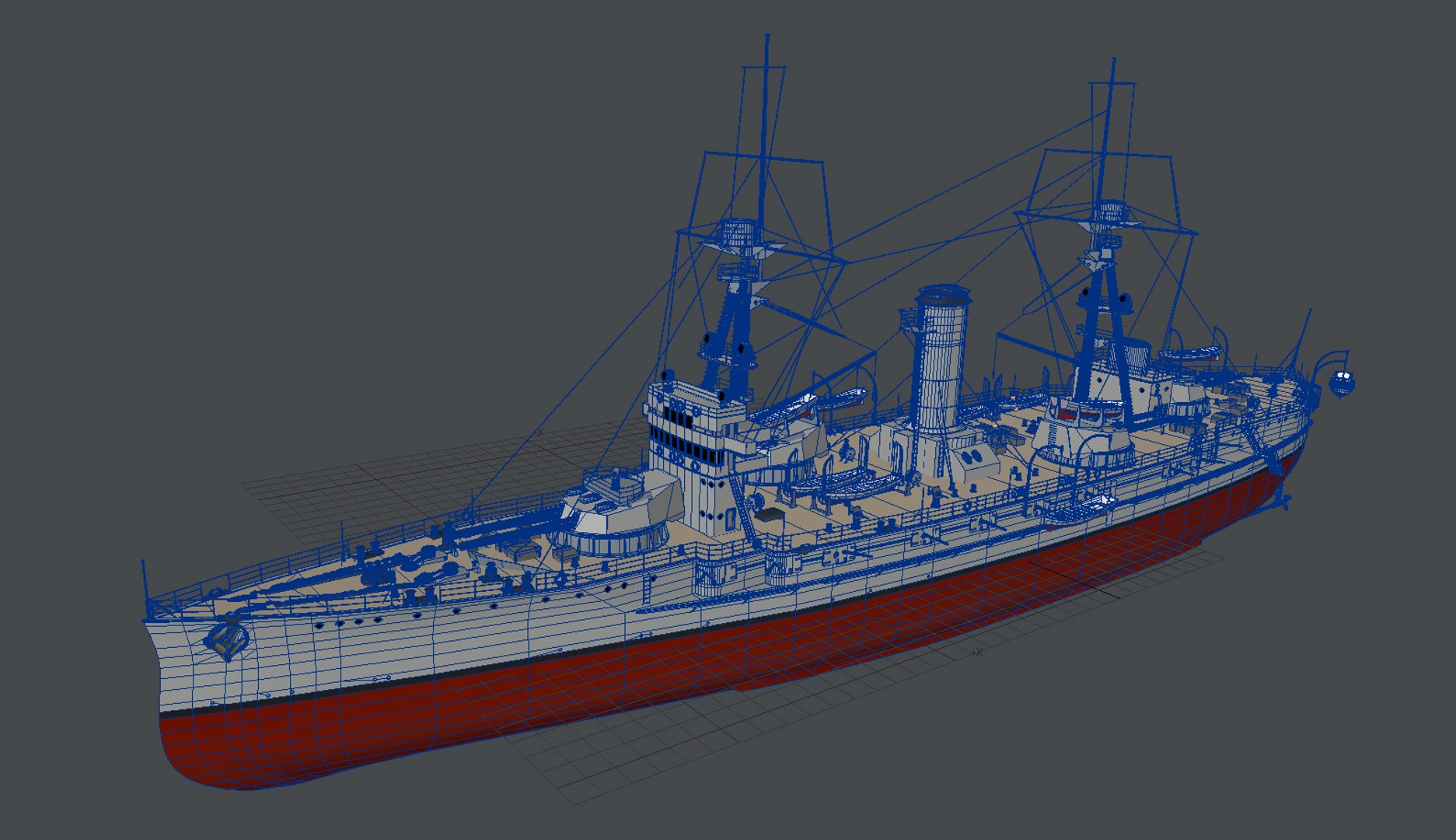 3D Model Dreadnought Battleship Class - TurboSquid 1711587
