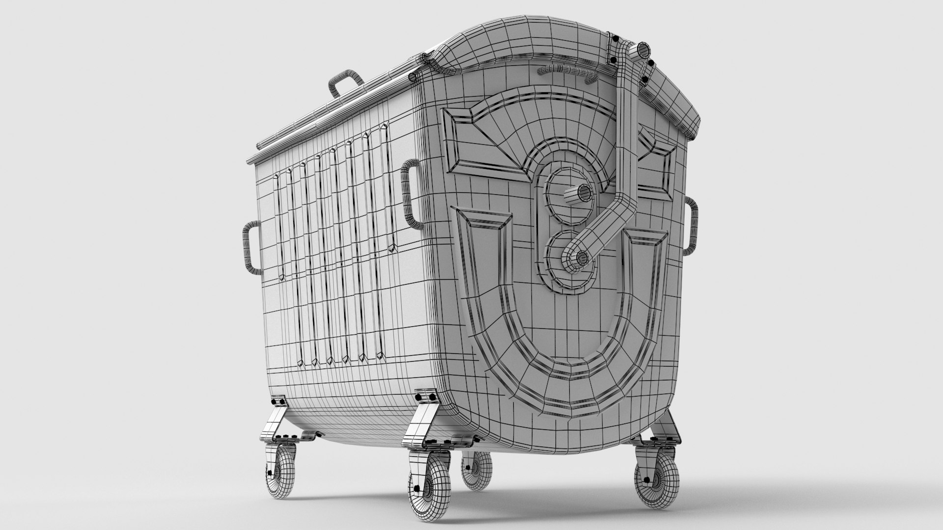 Metal Garbage Container Rusty - PBR 3D Model - TurboSquid 2164349