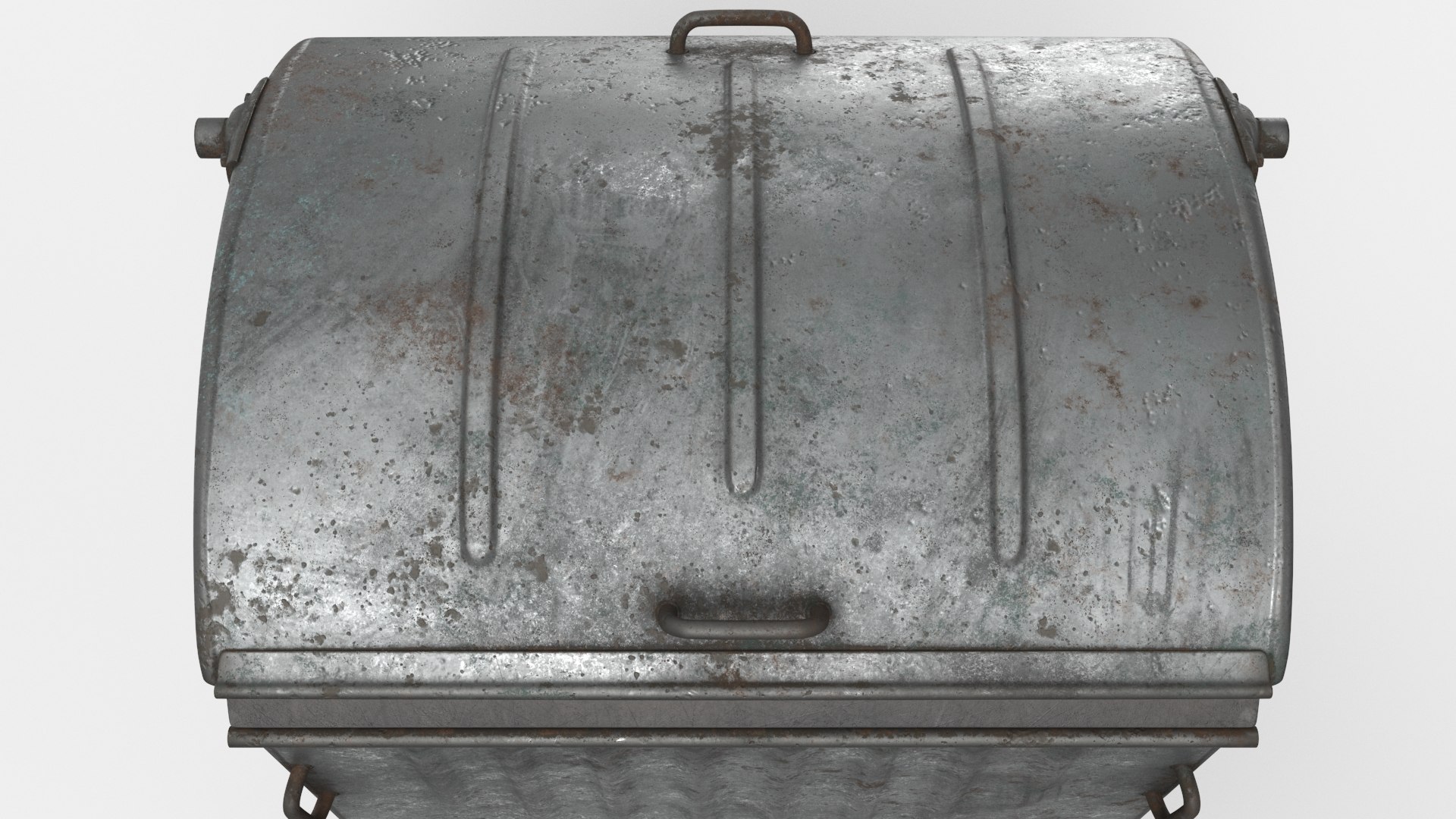Metal Garbage Container Rusty - PBR 3D Model - TurboSquid 2164349