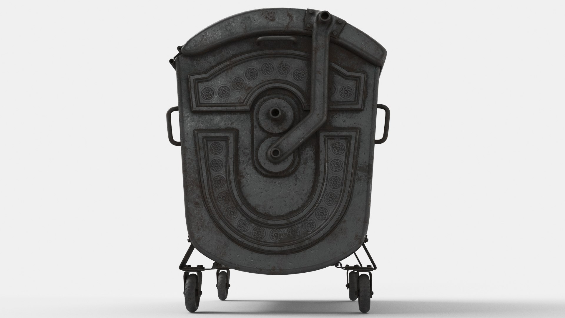 Metal Garbage Container Rusty - PBR 3D Model - TurboSquid 2164349
