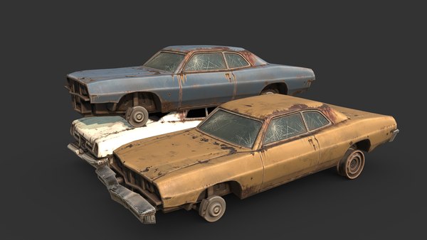 modelo 3d Junk yard car - TurboSquid 1960039