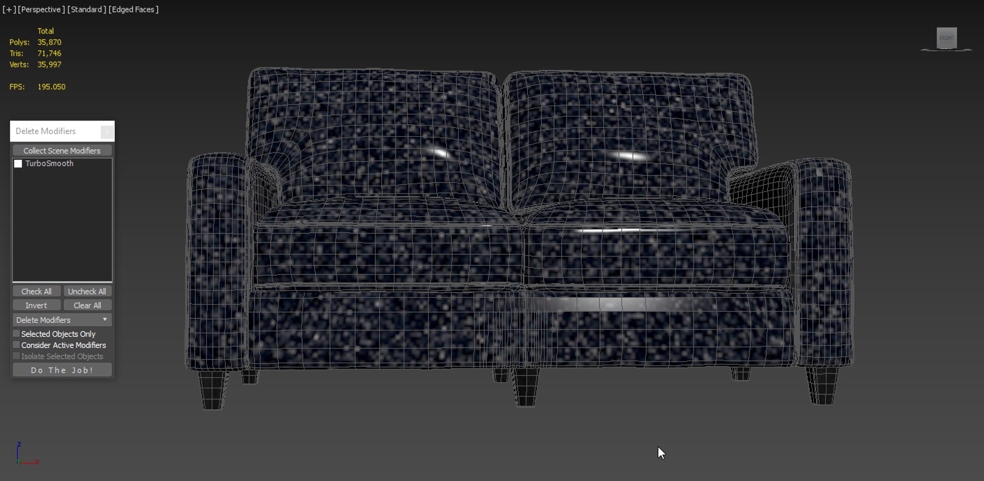Serta Palisades Upholstered Sofa 3D model - TurboSquid 2153208