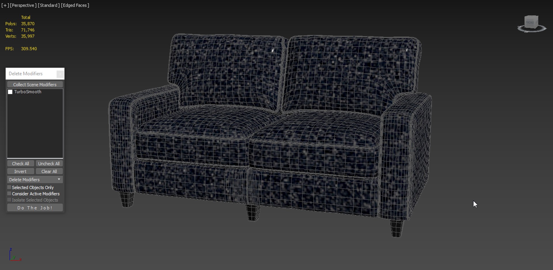 Serta Palisades Upholstered Sofa 3D model - TurboSquid 2153208