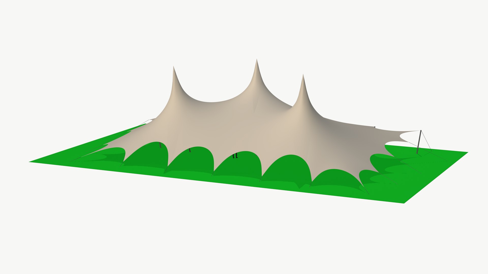 Stretch Tent Arch Design Model - TurboSquid 2116296