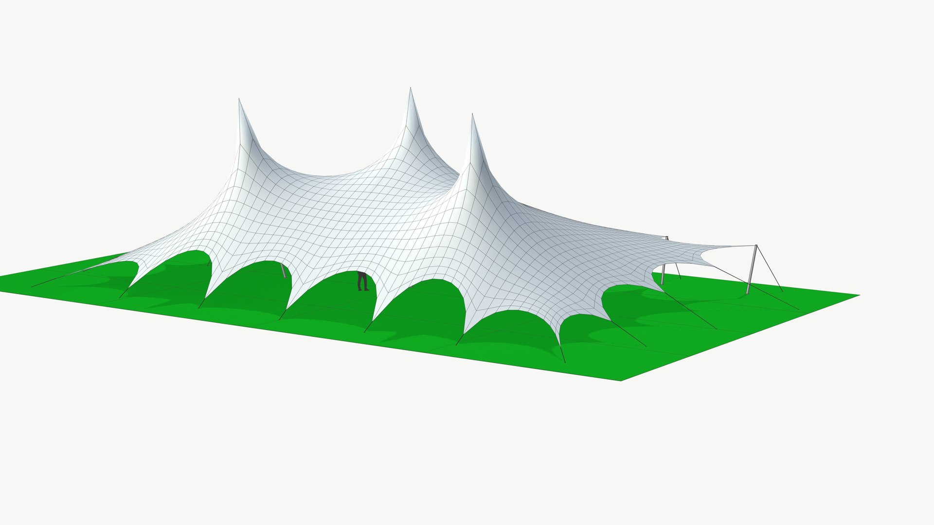 Stretch Tent Arch Design Model - TurboSquid 2116296