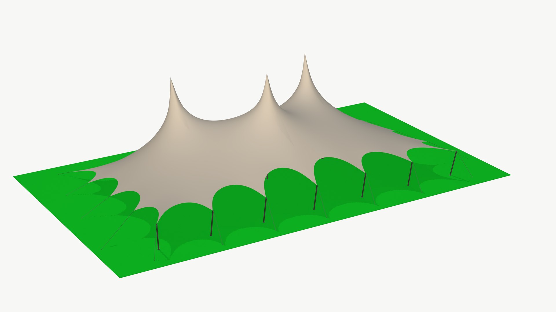 Stretch Tent Arch Design Model - TurboSquid 2116296