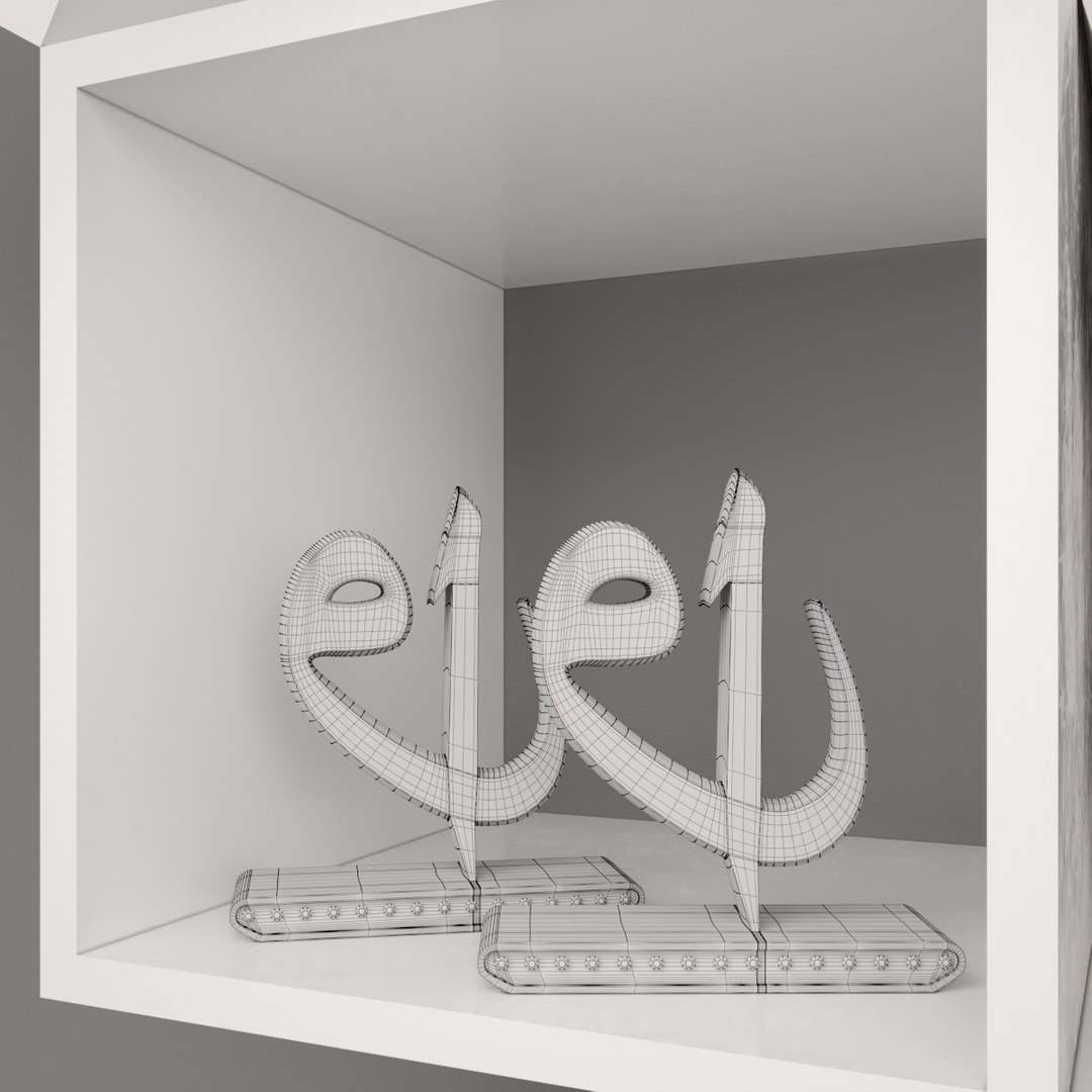 Decorative Bookshelf 3D Model - TurboSquid 1307271