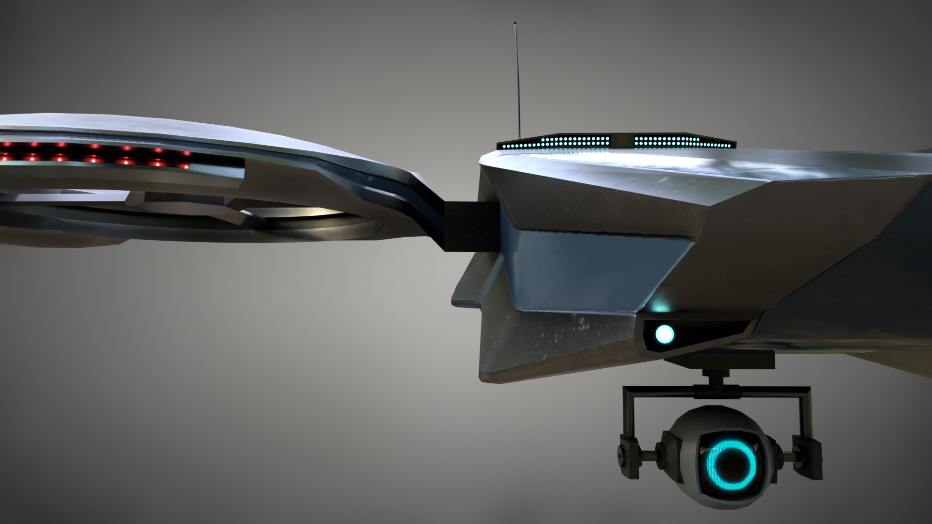 Cyberpunk Drone 3D Model - TurboSquid 1587473