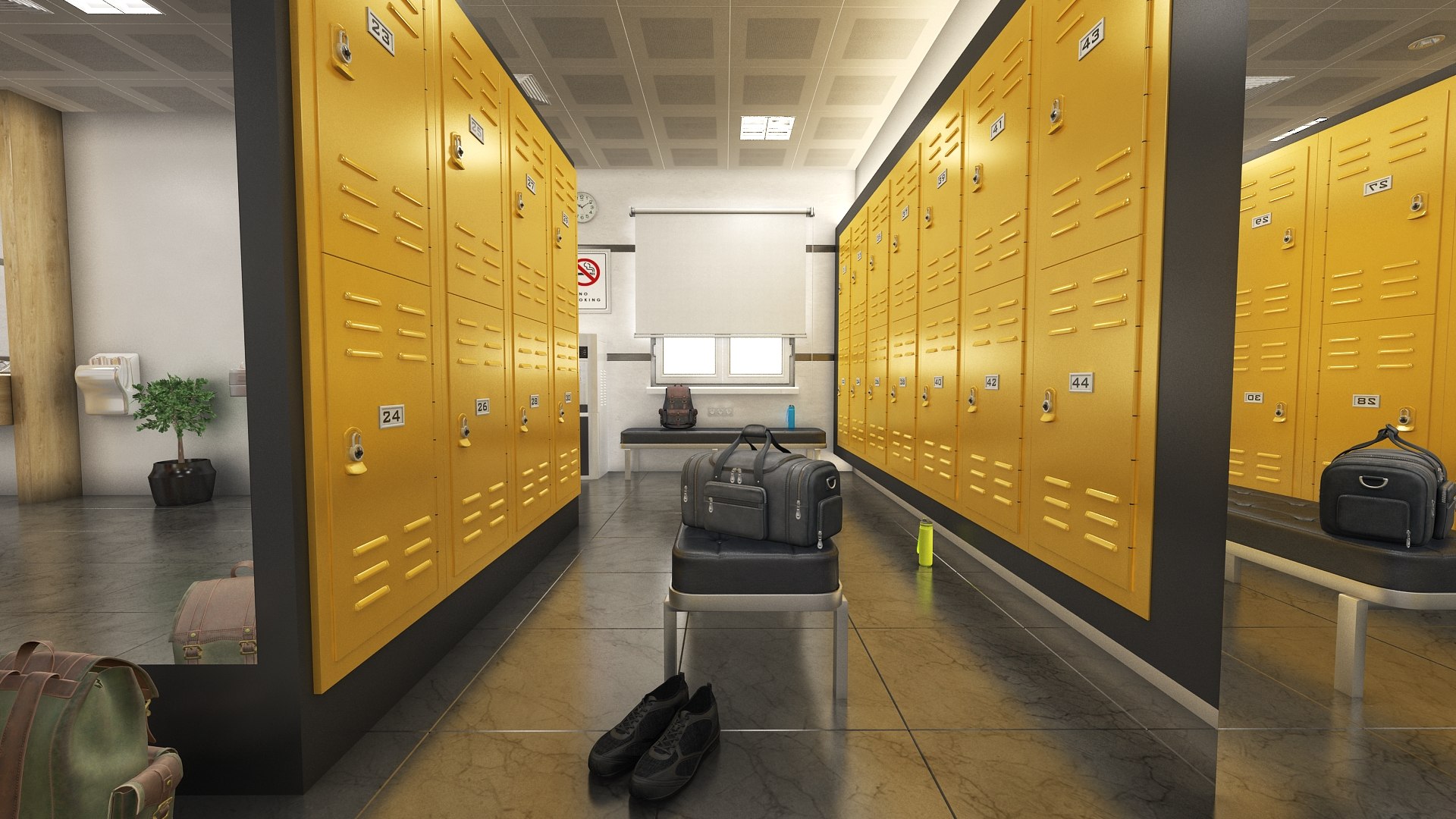 Locker Room 3D Model - TurboSquid 1341589
